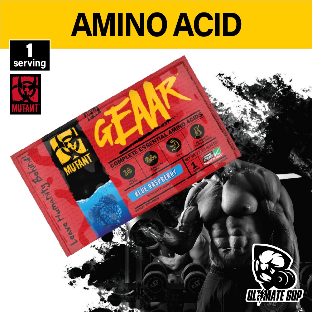 Mutant GEAAR Complete Essential Amino Acid, EAA Supplement, Muscle ...