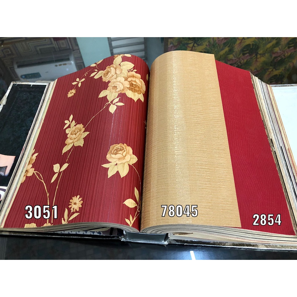 MERAH Plain Red Base Flower Wall WALLPAPER KING Texture | Shopee Singapore