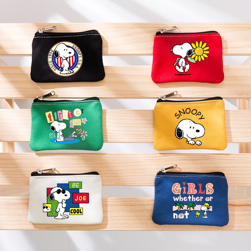 Snoopy Coin Purse Student Gift Fashion Key Bag Coin Holder Mini Canvas ...