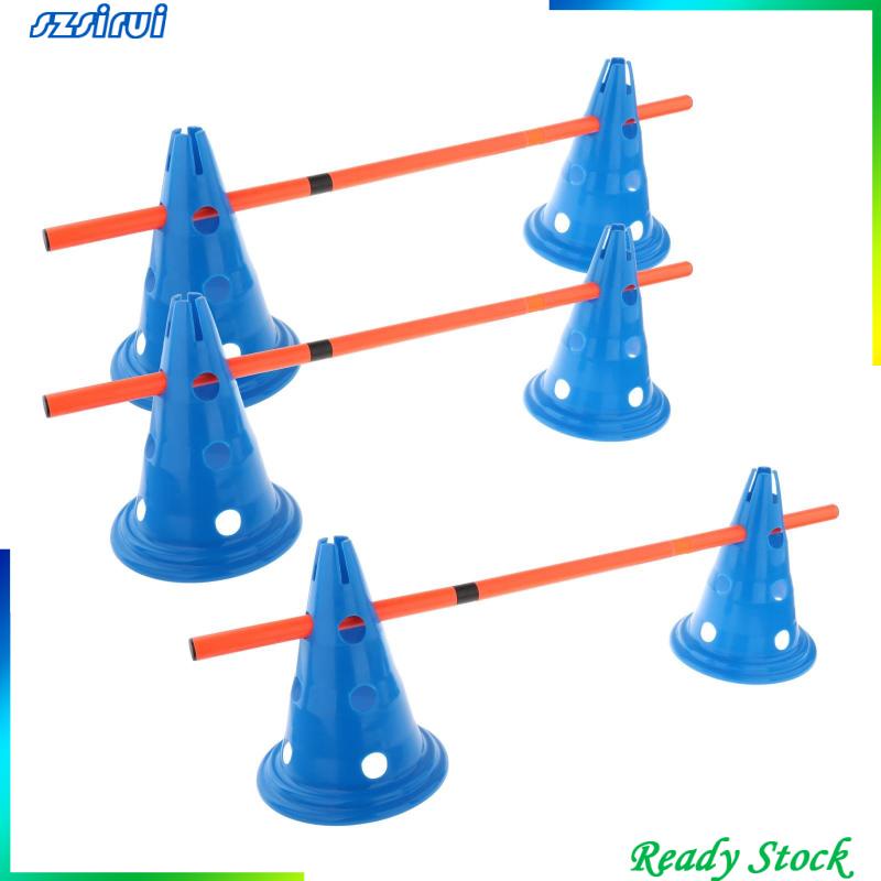 [szsirui] Hurdle Cones Course Outdoor Sports Hurdle Jump Hoop Pole for ...