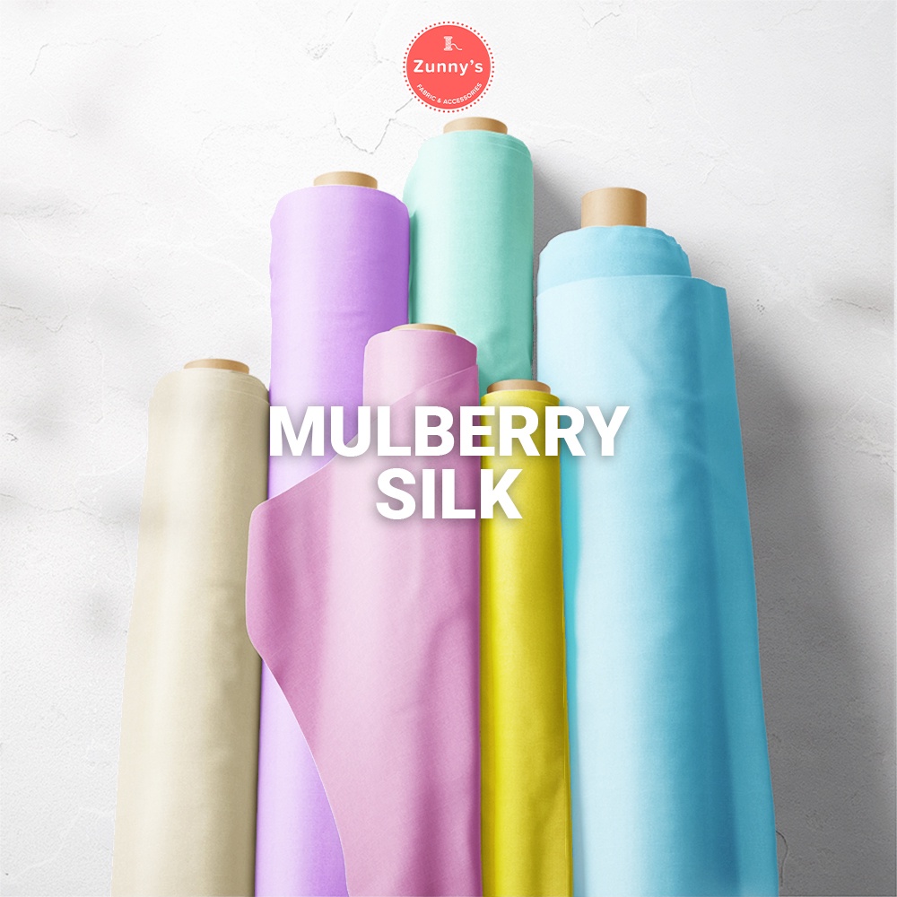 Mulberry Silk Fabric 58"-60" Width (TELA ONLY) | Shopee Singapore