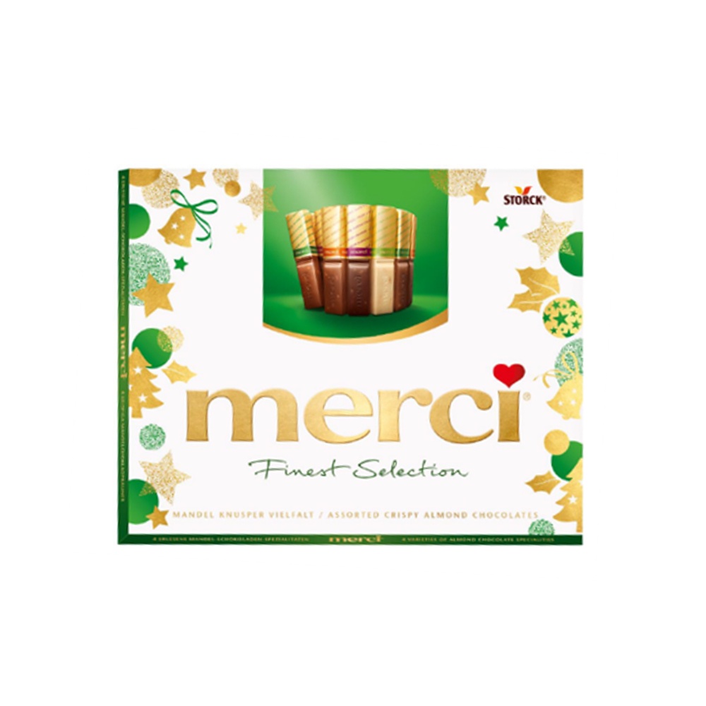 Merci Finest Selection Crispy Almond Chocolate 250g | Shopee Singapore