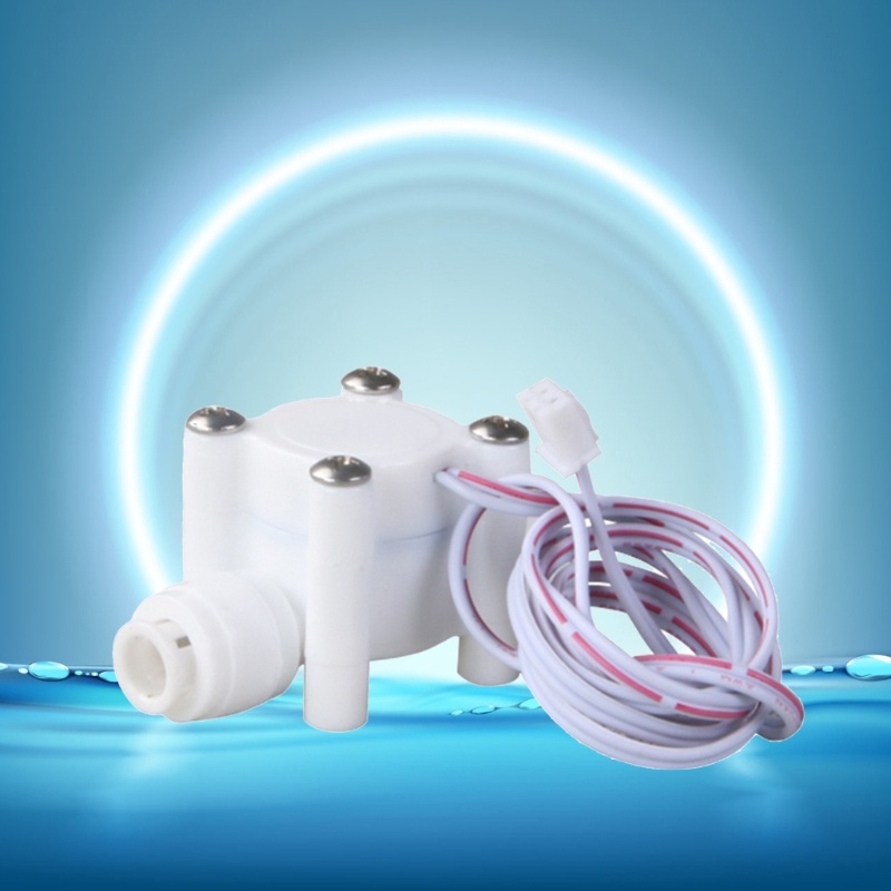 PCF* 1 4 Quick Plug Flow Sensor Turbine Flowmeter Counter 300ml Min ...