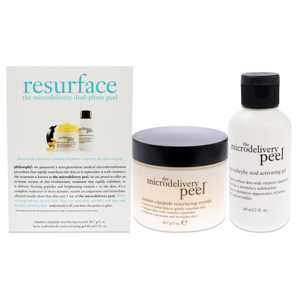 Philosophy The Microdelivery Resurface Dual-Phase Peel Kit For Women 2 ...