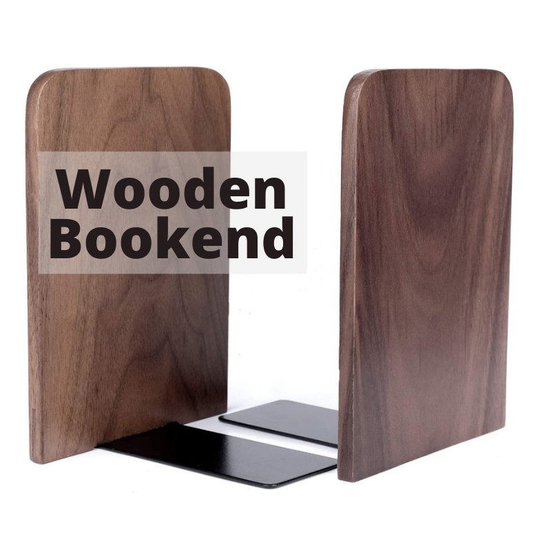 {SG} 1PC Bookends Book Stand Wooden Bookend Japanese Style Book Stand ...