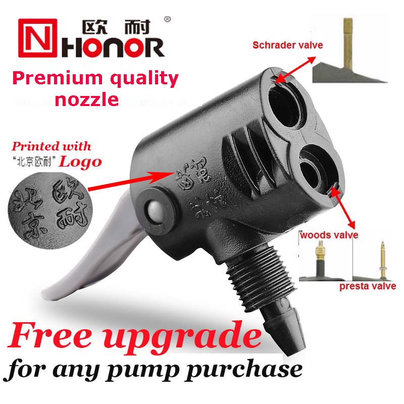 HONOR PUMP Bicycle Valve Adapter Pump Air pump Adapter Schrader valve ...