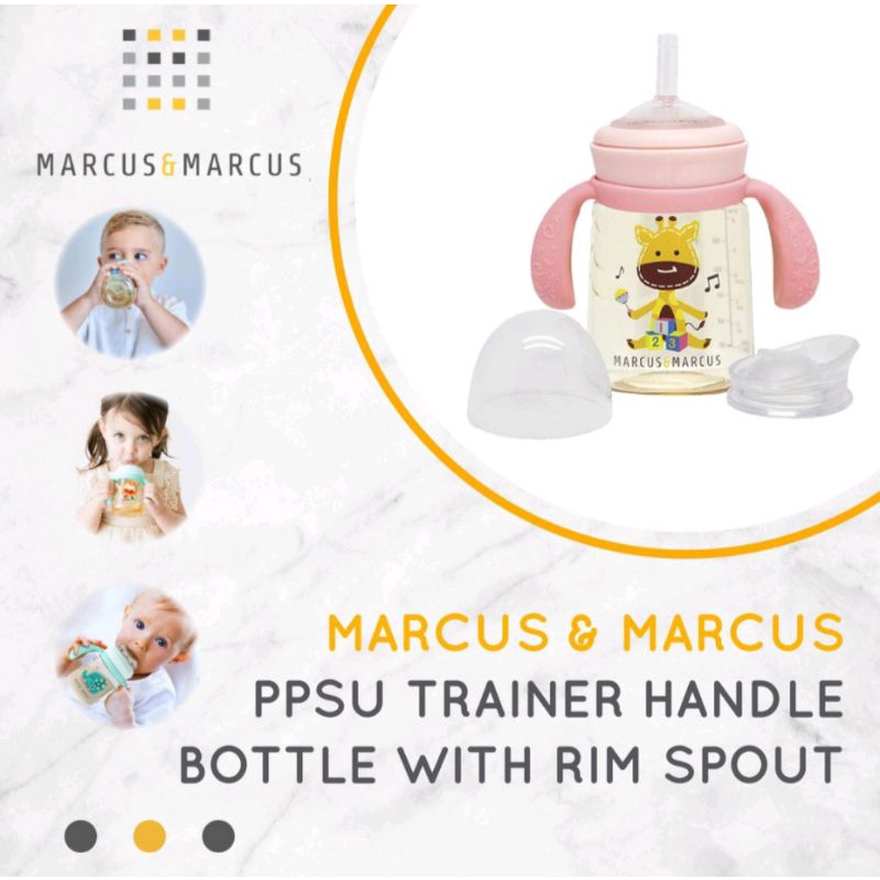 Marcus&Marcus PPSU Transition Trainer Bottle 180ml (LOLA) | Shopee Singapore
