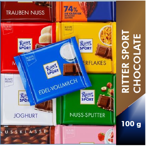 【Mix】Ritter Sport Chocolate, 100g | Shopee Singapore