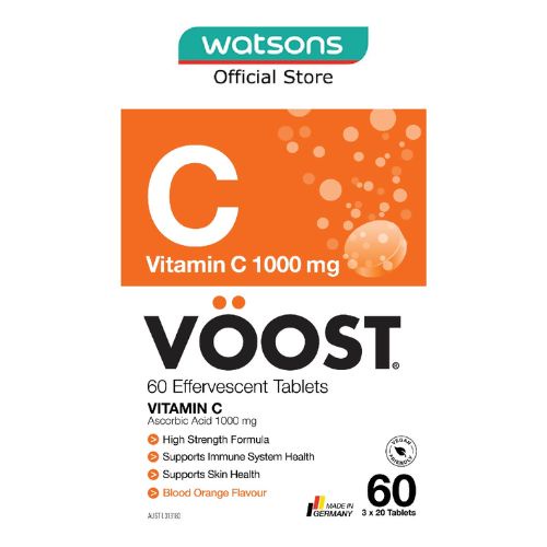 VOOST Vitamin C Effervescent Tablet Blood Orange 60s | Shopee Singapore
