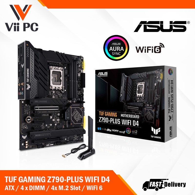 ASUS TUF GAMING Z790-PLUS Z790 PLUS WIFI D4 ATX Gaming motherboard,WiFi 6 LGA1700(PCIe 5.0,DDR4 ...