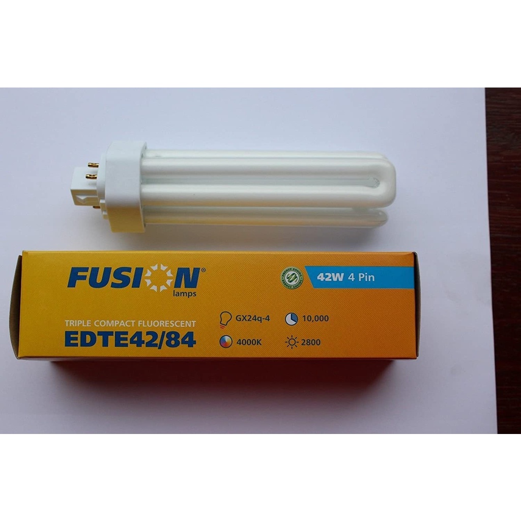 Fusion Fluorescent EDTE42/84 42W 4 Pin Bulb 2800 Lumen 166mm 45mm ...
