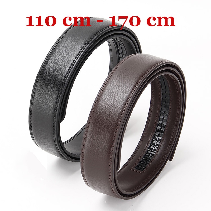 Plus Size Men's Genuine Cowhide Leather Belt for Men No Buckle Waist ...