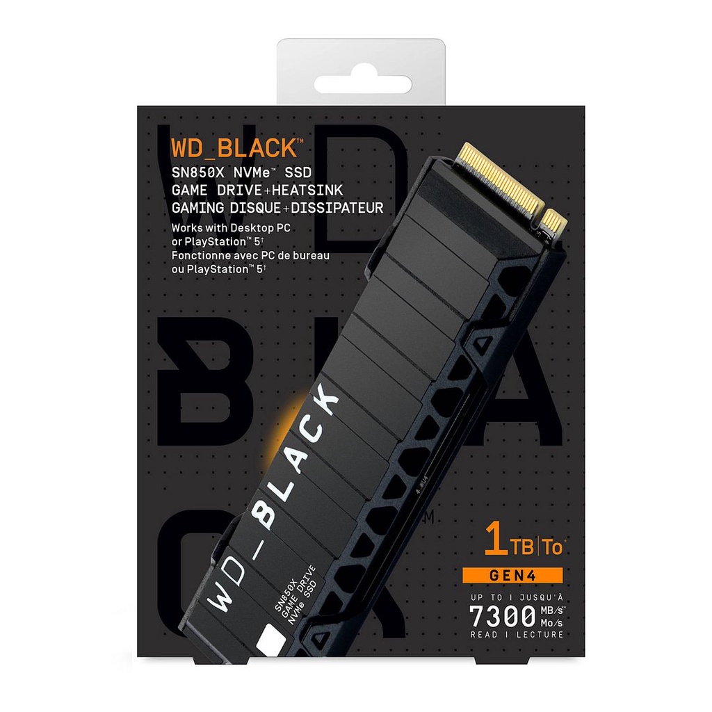 Western Digital 1TB WD_BLACK SN850X NVMe Internal SSD with Heatsink for ...