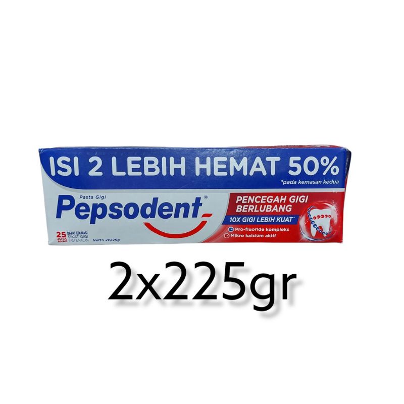Pepsodent 225 grams contains 2 (Twin Pack) | Shopee Singapore