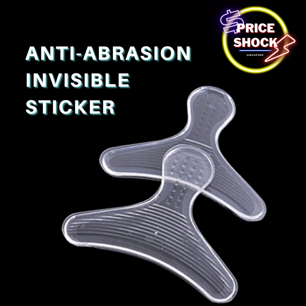 COMFORTABLE Insole Gel Silicone Transparent T-shaped Heel Sticker ...