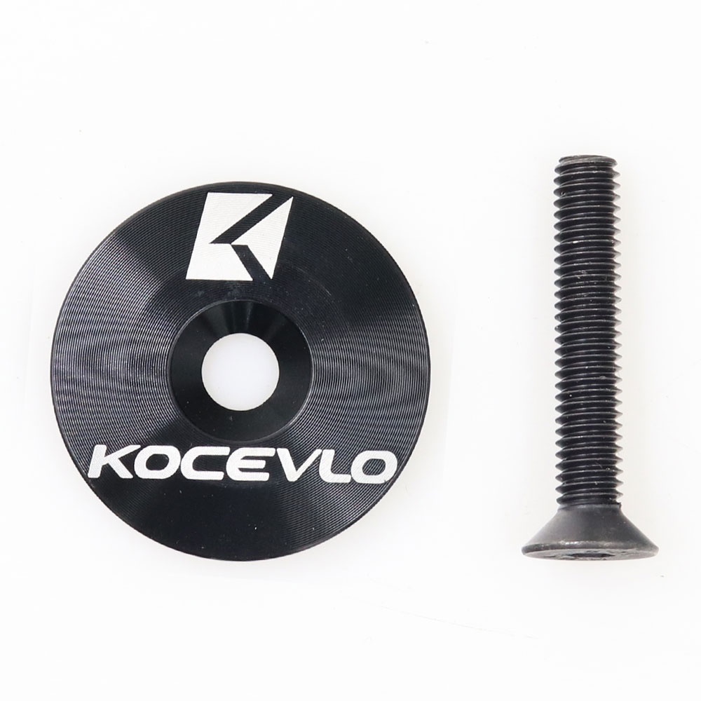 KOCEVLO Aluminum Bicycle Stem Headset Top Cap 28.6mm 1 1/8" Steerer ...