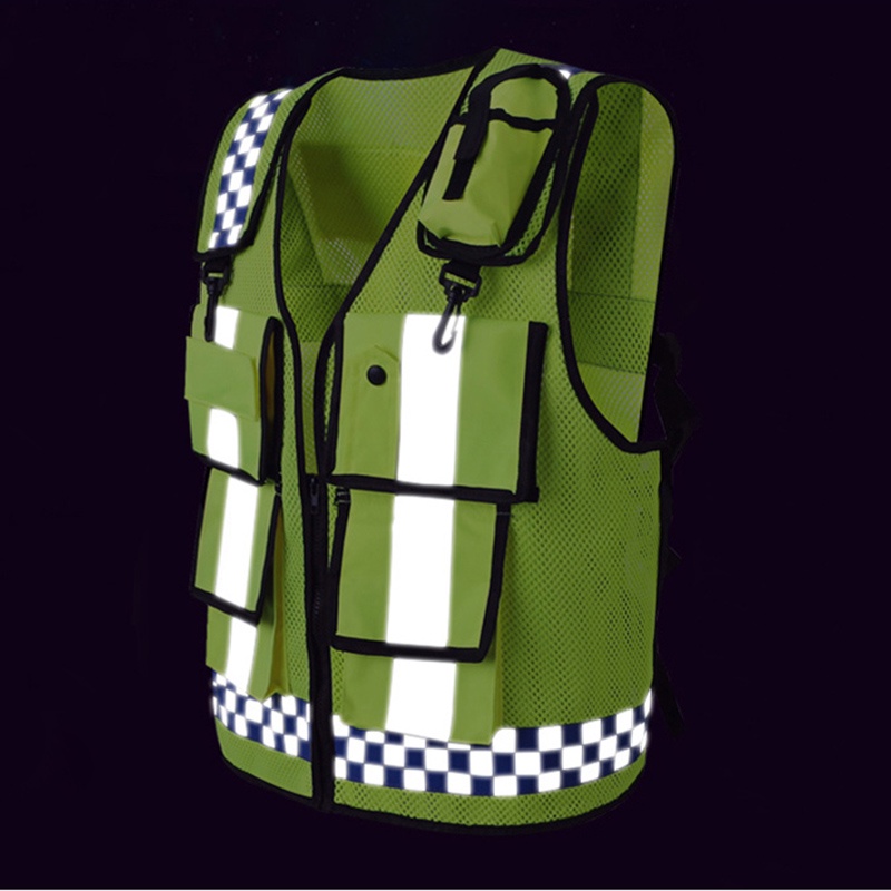 Reflective Vest High Visibility Warning Safety Vest Fluorescent ...