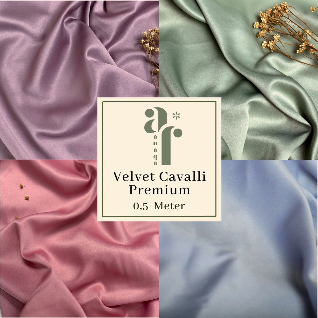 1⁄2 Meter PREMIUM Silk Velvet Satin Fabric Material for Dresses ...