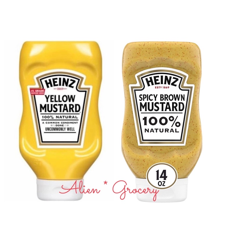 Kraft HEINZ Yellow Spicy Brown Mustard Natural 14oz | Shopee Singapore