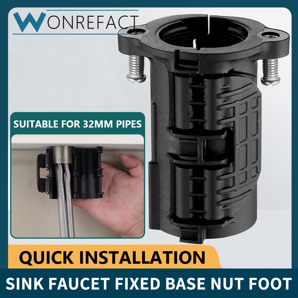 Kitchen Sink Faucet Fixed Base Nut Foot Accessories Bathroom Basin Pipe ...