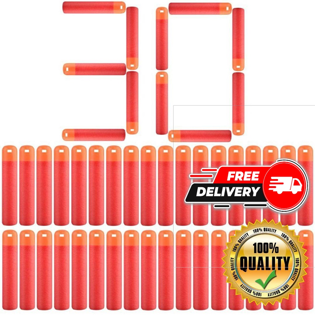 *SG INSTOCK* 60pcs 30pcs Nerf Mega Bullets Darts Refill Pieces ...