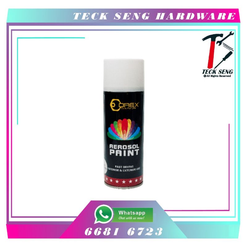 [SG Local Seller] Orex Aerosol Spray Paint 400ml - Matt White [A24 ...
