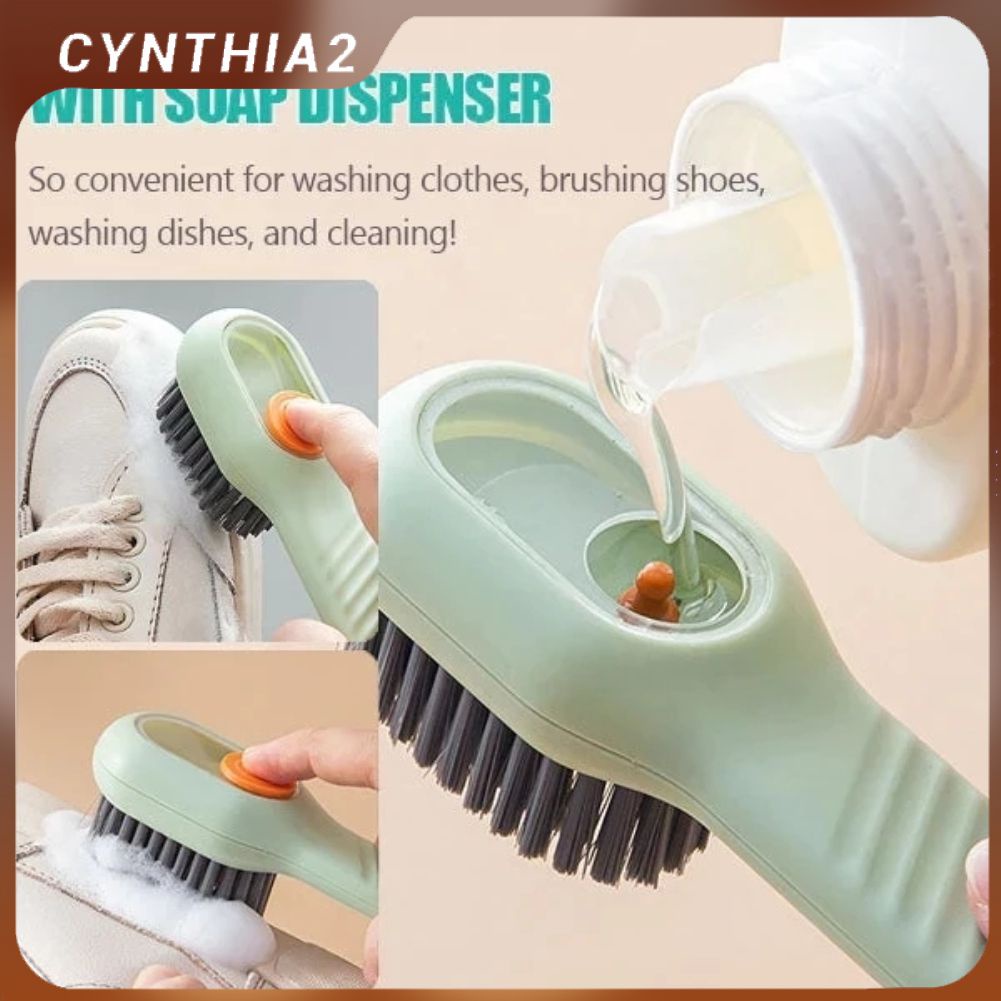Shoe Brush Multifunctional Soft-bristled Automatic Filling Liquid Long ...