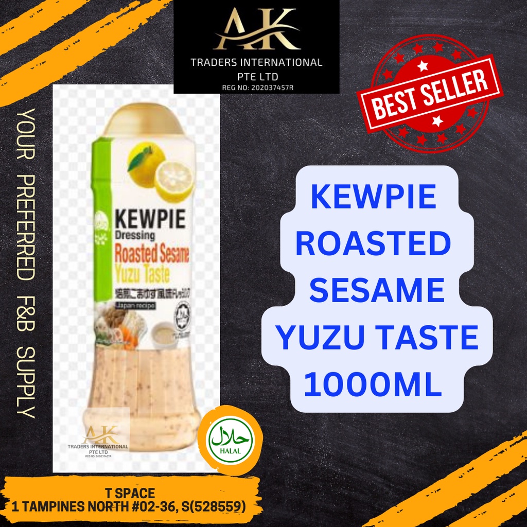 KEWPIE DRESSING ROASTED SESAME YUZU TASTE 1000ML (HALAL) | Shopee Singapore