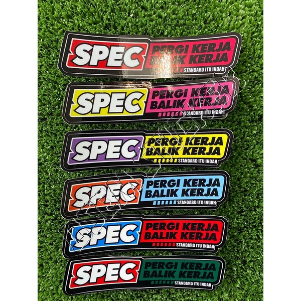 Sticker SPEC Go To Work/SURAU/School/OPIS | Shopee Singapore