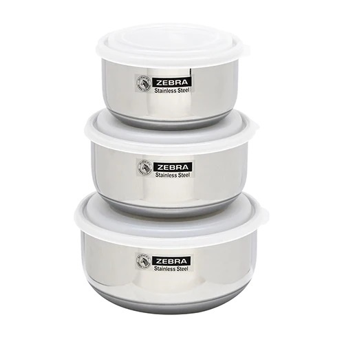 Zebra / Food Storage 12cm 14cm 16cm 18cm / Stainless Steel Lunch Box ...