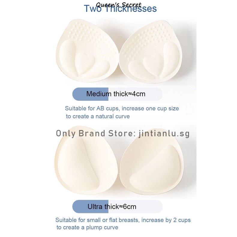 【Japan SUJI 4cm/6cm pads】women outer expansion chest pad.small chest ...