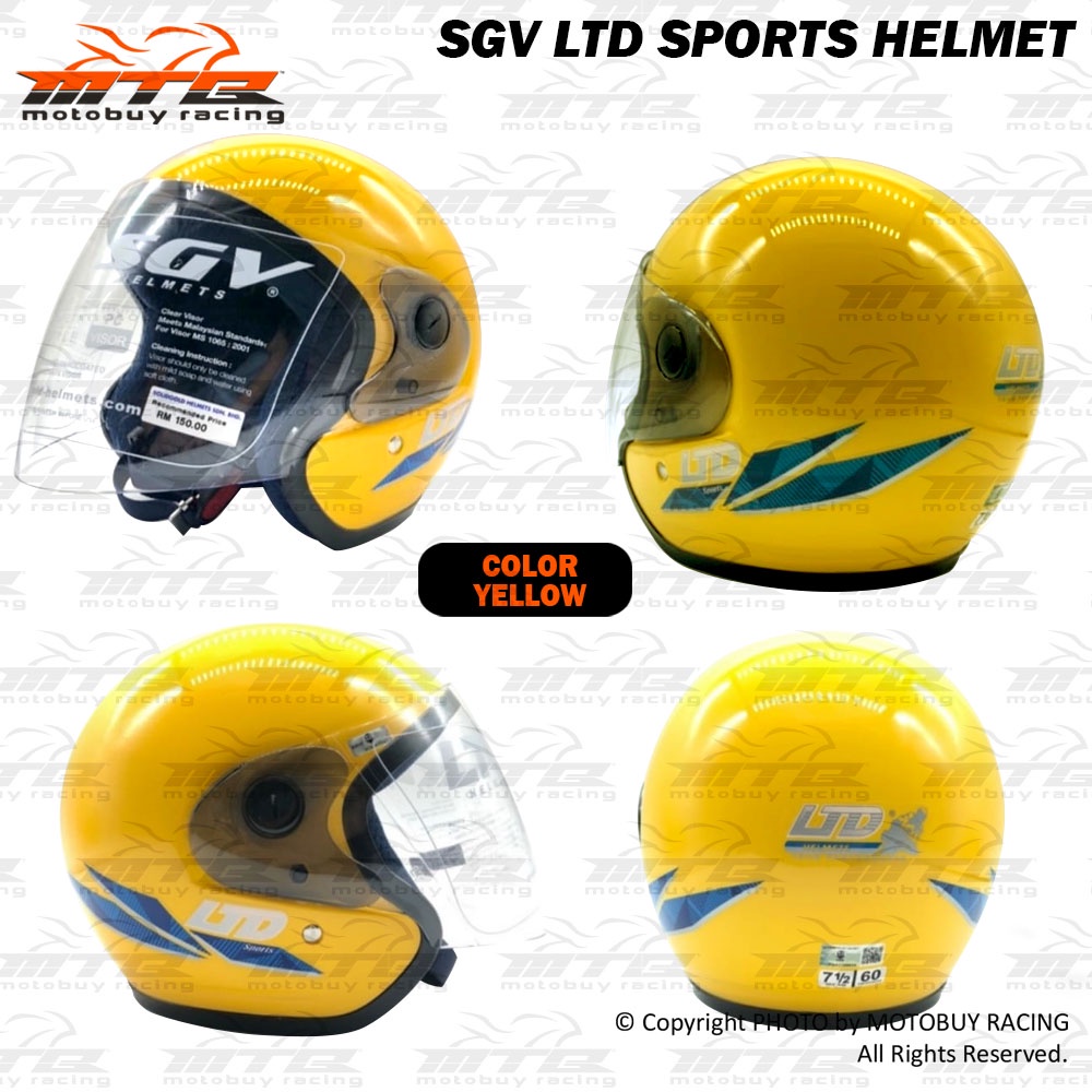 SGV LTD SPORTS HELMET (SIRIM CERTIFIED) | Shopee Singapore