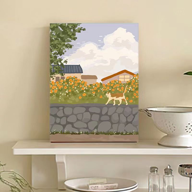 【PL】 landscape 5D DIY Diamond Painting Sea Of Flowers Suitable For ...