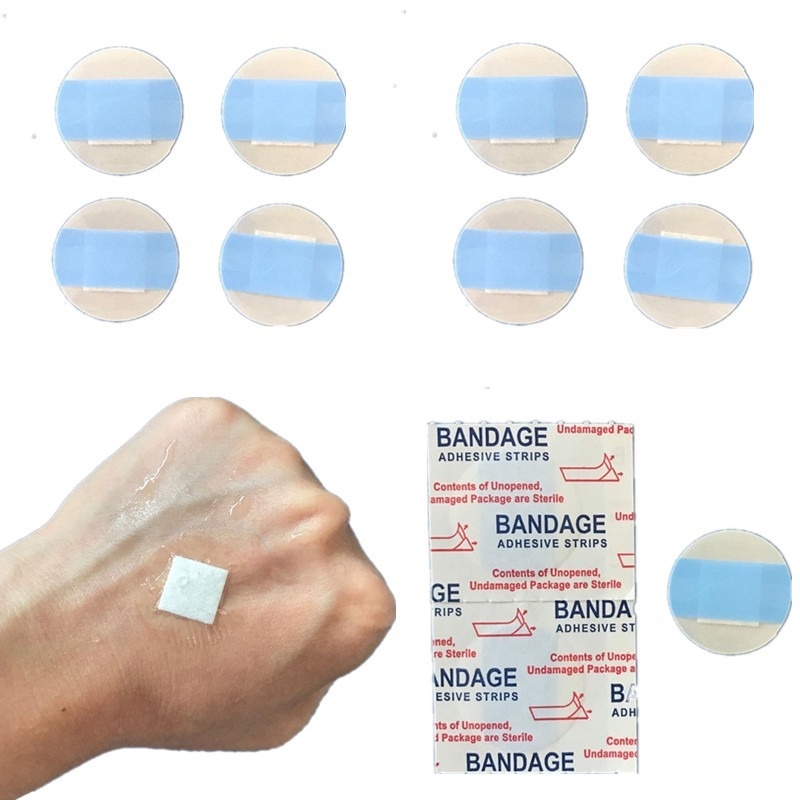 100Pcs/set Mini Round Patch First Aid Kits Band Aid Transparent ...