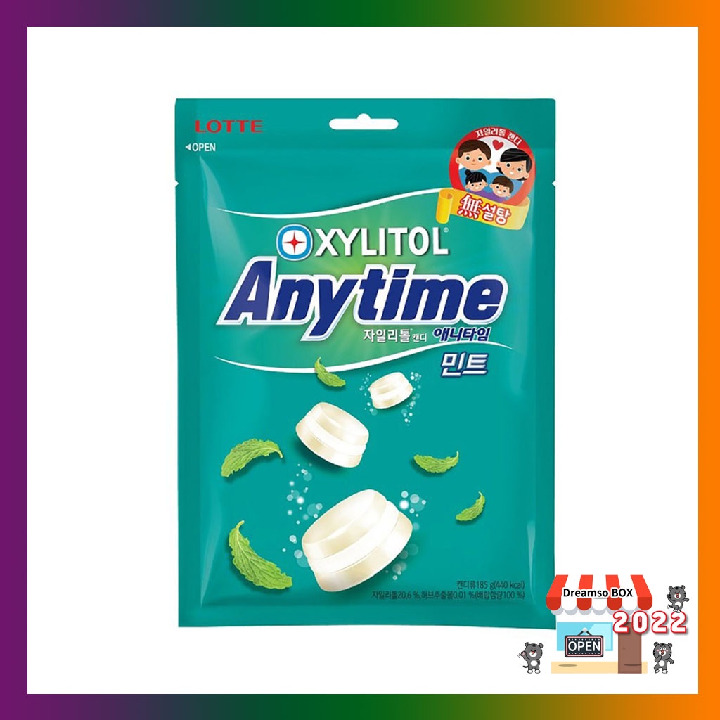 LOTTE Anytime Sugar Free 185g/ Sugar Free Candy/ Korean Snack | Shopee ...