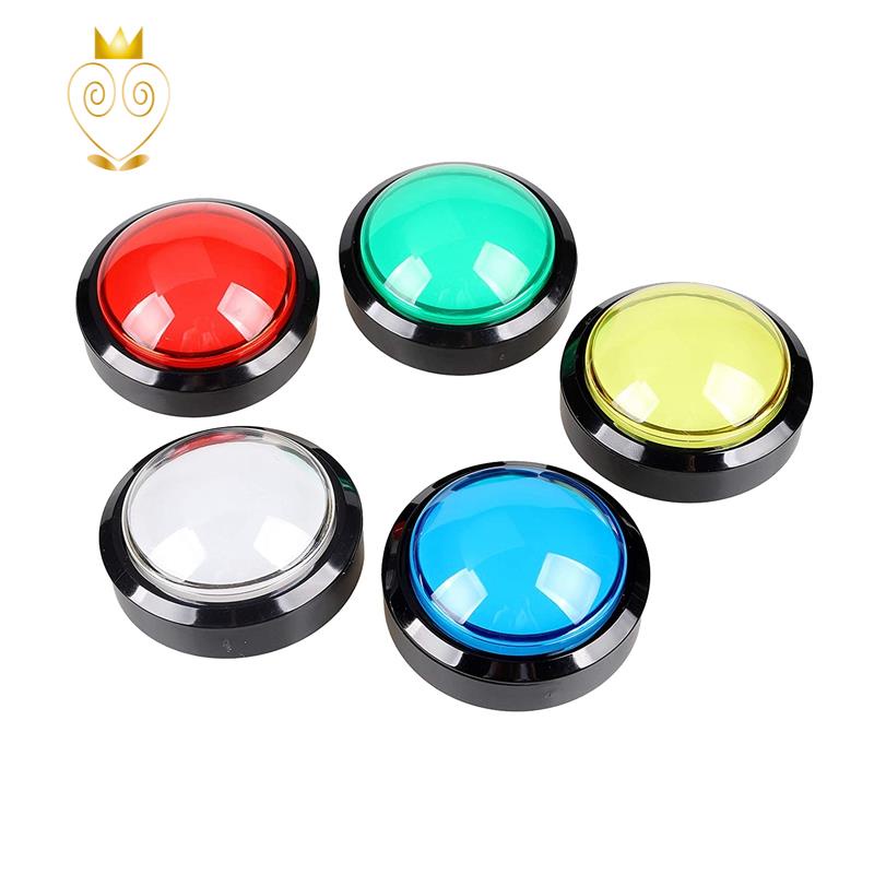 5X Arcade Buttons 60mm Dome 2.36 Inch LED Push Button with Micro-Switch ...