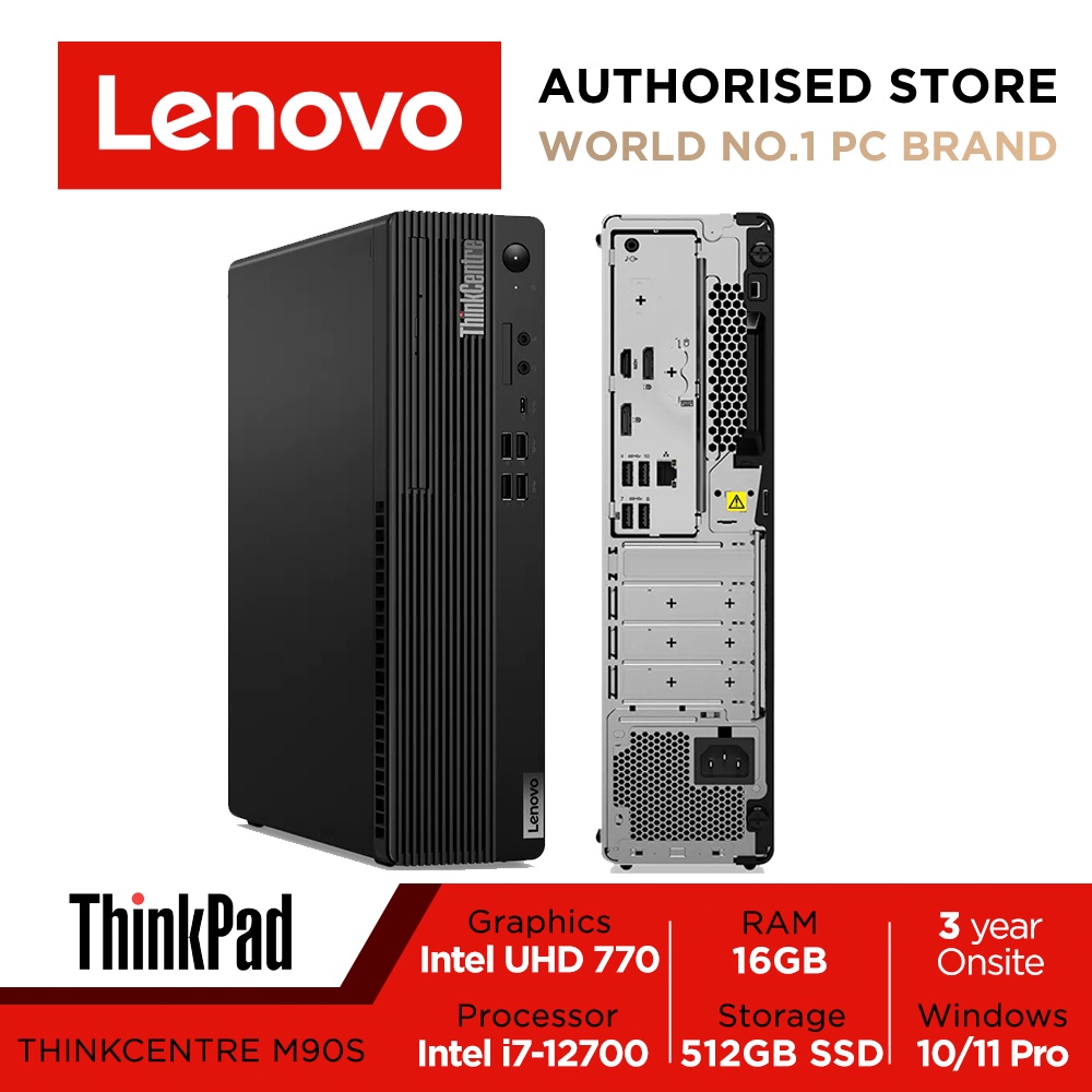 Lenovo ThinkCentre M90s Gen 3 | 11TT001XSG | Intel Core i7-12700 | 16GB ...