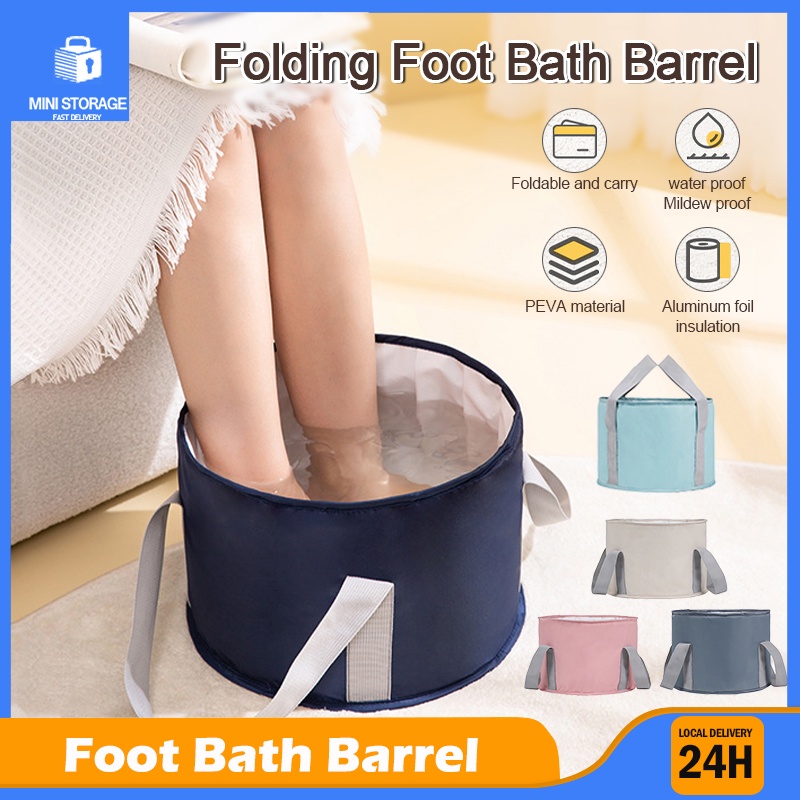 Foldable Basin Foot Baths Bucket Multifunction Folding Bucket Pail ...