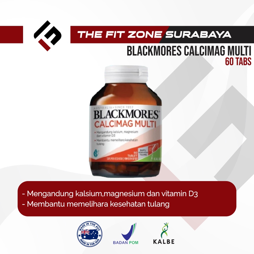 Blackmores Calcimag Multi 30 & 60 tablets Calcium magnesium d3 | Shopee ...