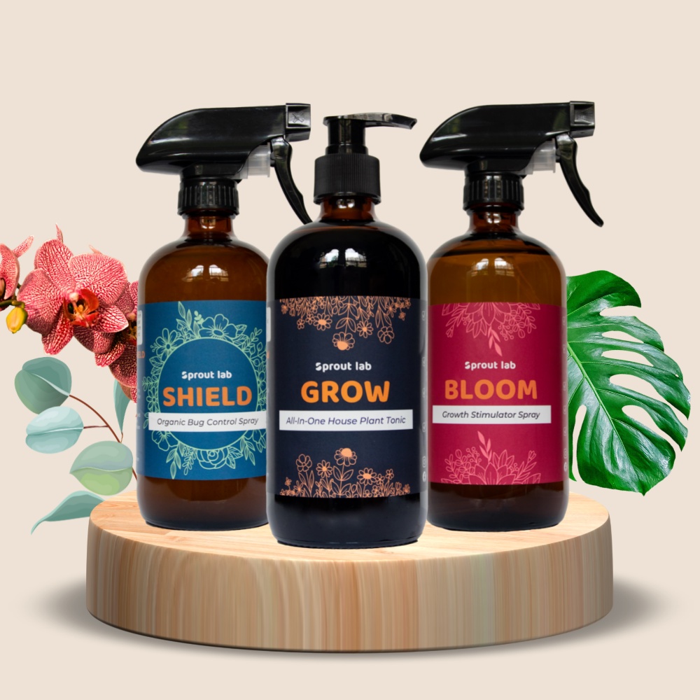 Sprout lab | House Plant Care KIT - 3 Bottles - Nutrient Fertiliser ...