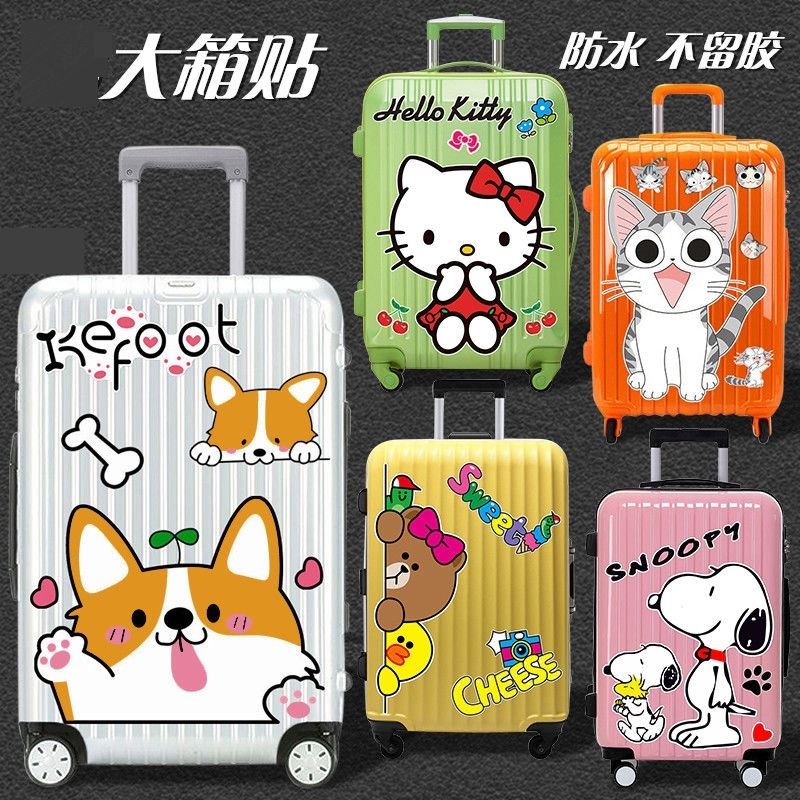 Stickers~Large Luggage Stickers Waterproof Non-Glue Full Whole Cherry ...