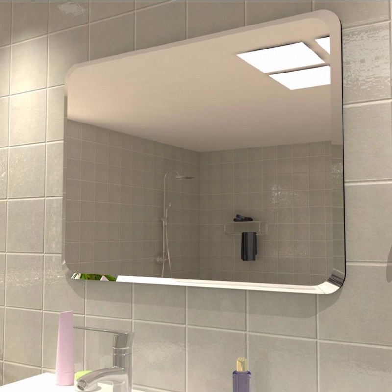 [SG Seller] Simple frameless bathroom mirror, bathroom makeup mirror ...