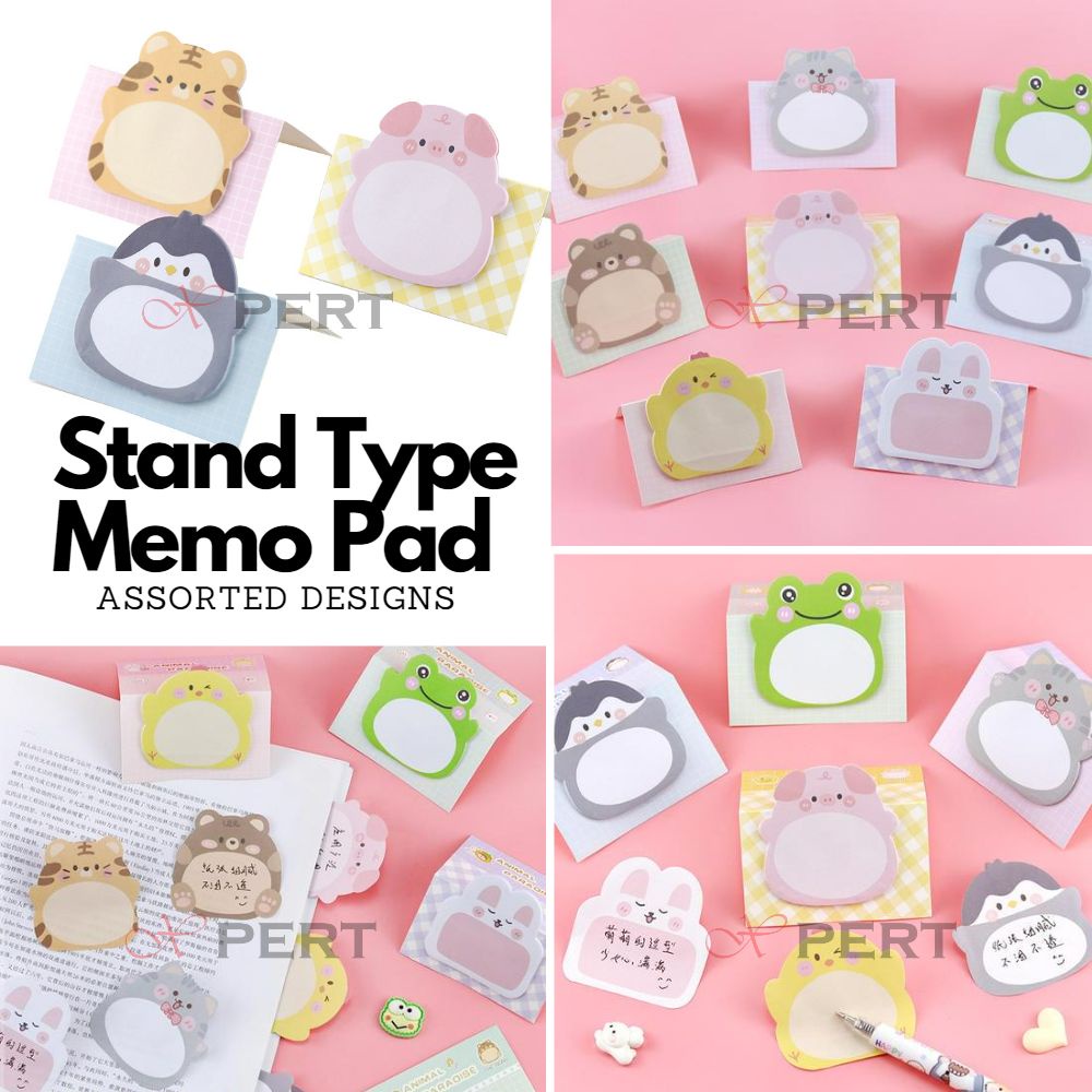STAND TYPE memo pad kawaii sticky notes cute sticker note Panda Cow ...