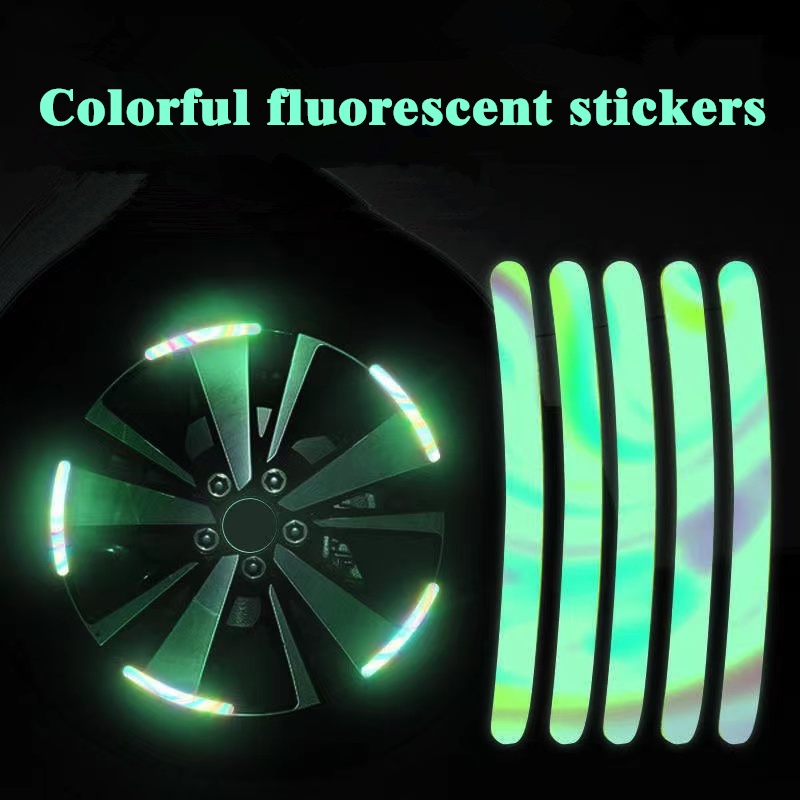 The New Luminous Car Wheel Hub Sticker High Reflective Stripe Tape for ...