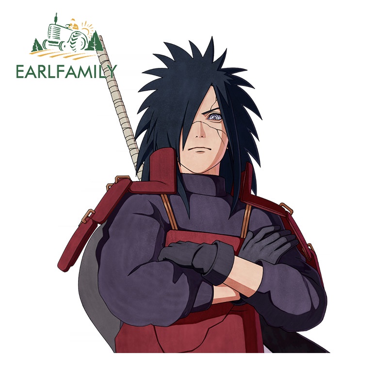EARLFAMILY 13cm x 11.2cm Naruto Uchiha Madara Anime Car Sticker ...