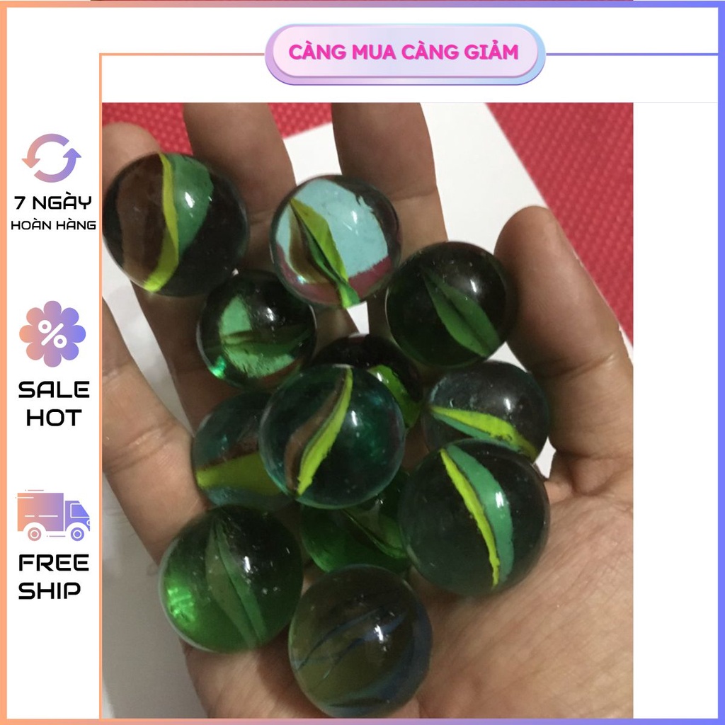 Glass marbles, large type, 3 colors, set of 10, 20 pieces, 25mm ...