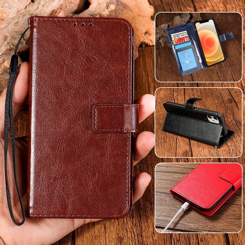 Coffee Flip Casing OPPO A16K A16E A17 A17K A3 A3X A5 Pro A56 A57 A76 ...