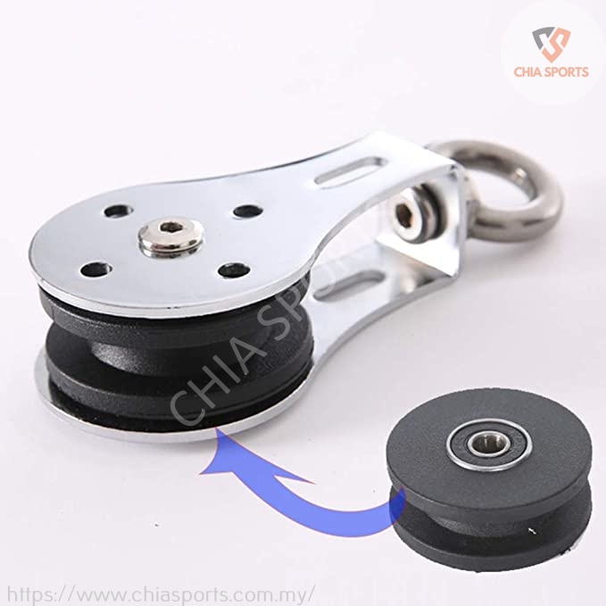 Bearing Lifting Cable Pulley 360 Rotation Single Swivel Block Hanging ...