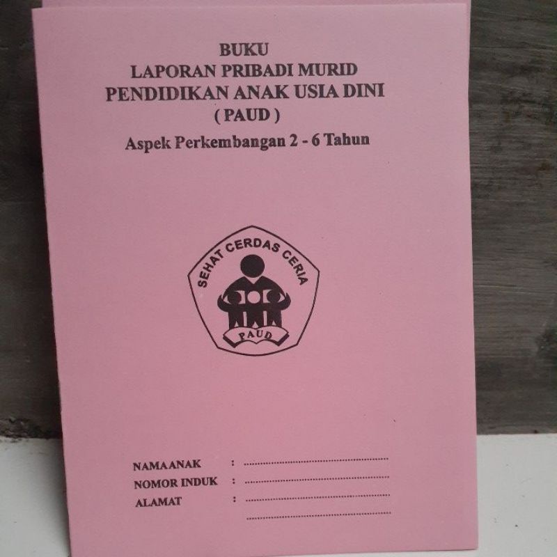 PAUD Personal Report Book (Development aspects of 2-6 years) | Shopee ...