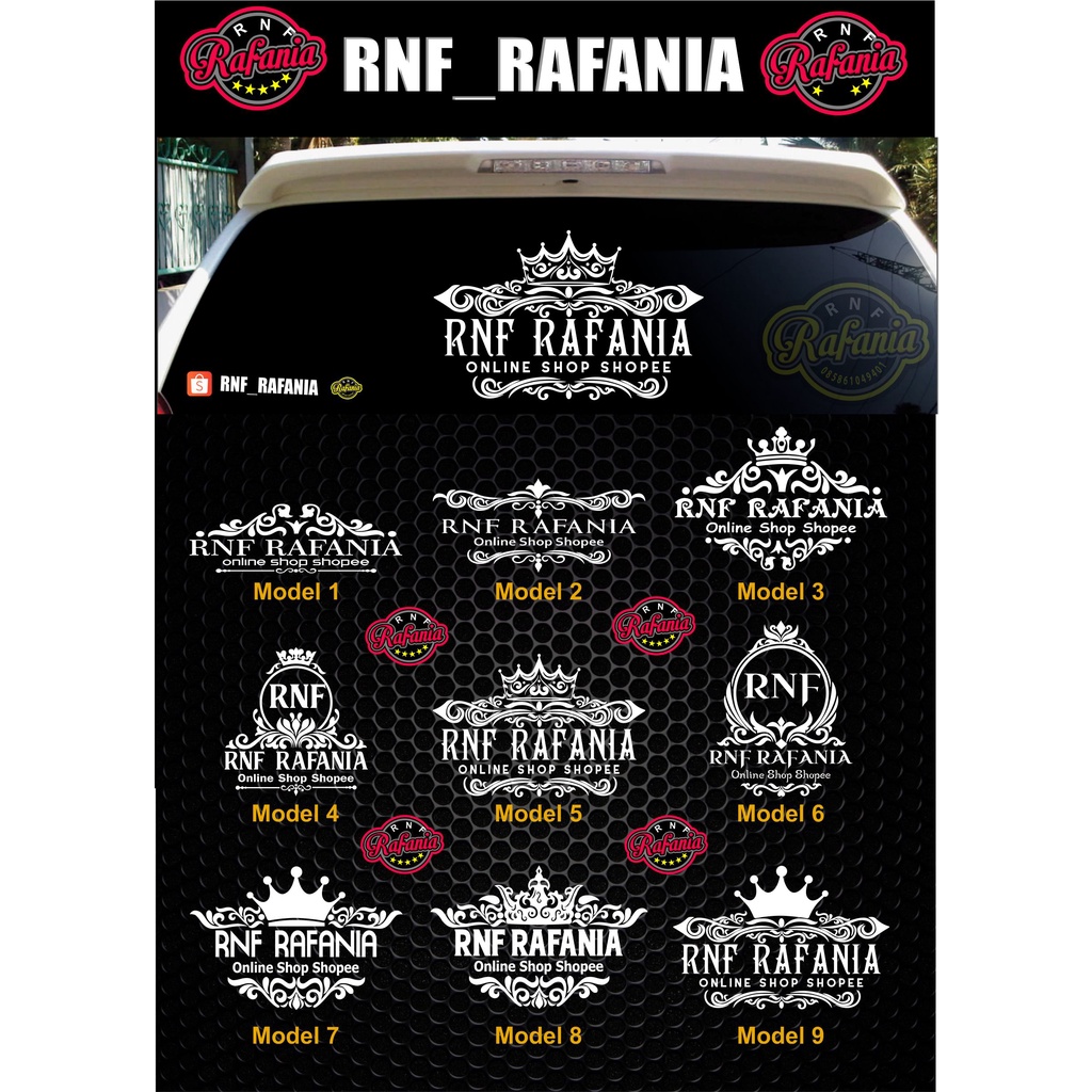 Custom NAME CAR GLASS STICKERS CAN BE STICKED ON CAR BODY CUTTING ...